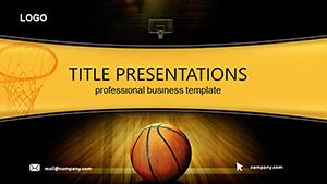 NBA basketball PowerPoint template Presentation