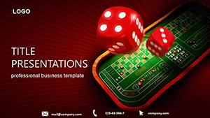 Slot machine casino PowerPoint templates