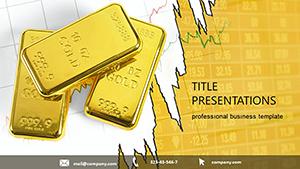Gold Price Chart PowerPoint Template for Rates