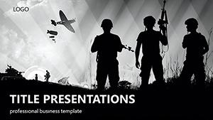 Dynamic Military Vehicle PowerPoint Template for Experts