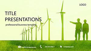 Wind Power and Renewable Energy PowerPoint Template for Pros