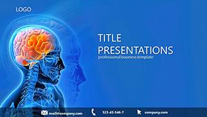 Diseases of Brain and Nervous System PowerPoint template