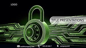 Lock Protection PowerPoint Template
