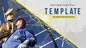 Electricity distribution PowerPoint Template
