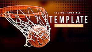 NBA basketball PowerPoint template Presentation
