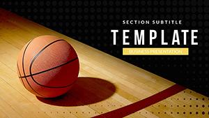 Basketball Hoop PowerPoint template