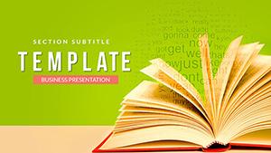 Digital library - Book PowerPoint templates