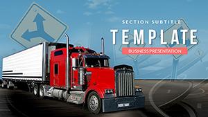 Cargo Truck - Logistics PowerPoint templates