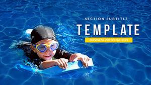 Swimming Sport PowerPoint template