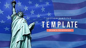 Unique US flag PowerPoint templates