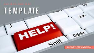 Help Button PowerPoint Template | Customizable Presentation