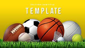 Basketball: Sports Game PowerPoint template