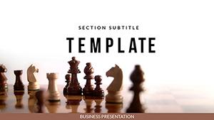 Chess Tournament PowerPoint template