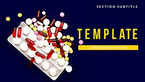 Medicine Pills PowerPoint Template for Pharma Presentations