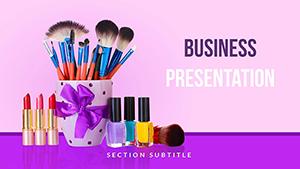 Makeup - Cosmetics and Perfumes PowerPoint Templates