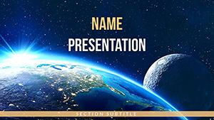 Moon PowerPoint template