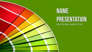 Colored childrens pencils PowerPoint presentation templates