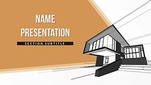 Architecture : House Plans PowerPoint templates