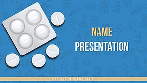 Syringe and Pills PowerPoint template