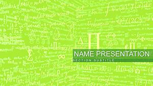 Mathematics Books PowerPoint template