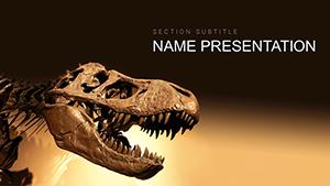 Dinosaur Excavations PowerPoint template
