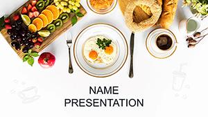 Oatmeal Recipe Breakfast PowerPoint template
