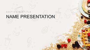 Pancakes with Honey PowerPoint template