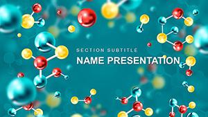 Background Molecular structure, Chemistry PowerPoint template