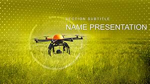 Drone Warfare PowerPoint Template | Military Technology Presentation