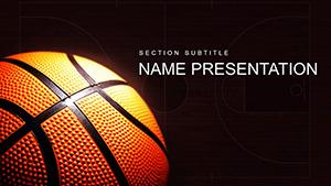 Basketball Hoop PowerPoint template