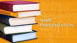 Books Library PowerPoint presentation template