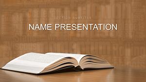 Books Library PowerPoint presentation template