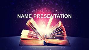 Books Library PowerPoint presentation template
