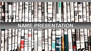 Publication news and articles PowerPoint Template