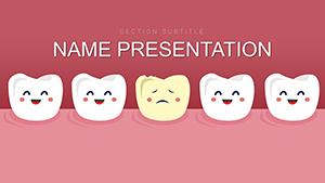 Happy Tooth PowerPoint Template for presentation