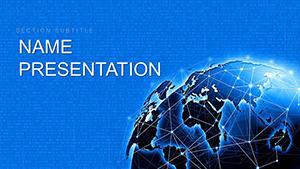 Social Media Communication Network Internet PowerPoint template