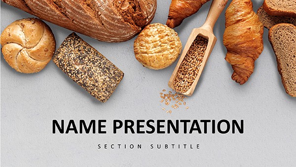 Baking Flour PowerPoint Template - High-Quality Presentation Design