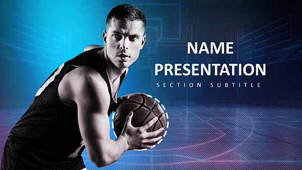 Basketball Hoop PowerPoint template