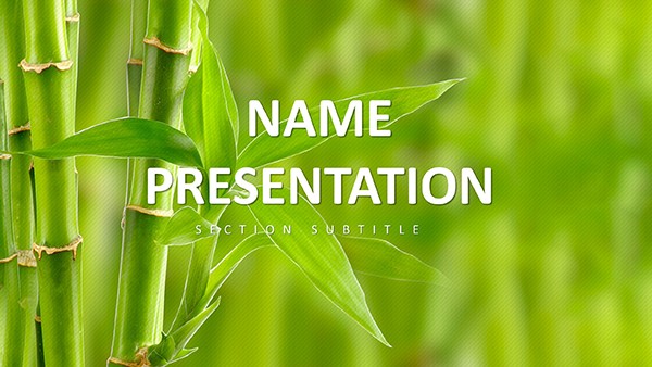 Bamboo Grove PowerPoint template