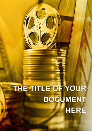 Cinema Tape Film Word Document Template Design
