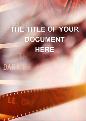 Popcorn and Cinema Word Template | Entertainment Docs
