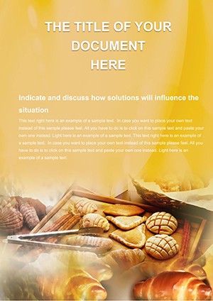 Full Table Bread Word Template - Download and Customize