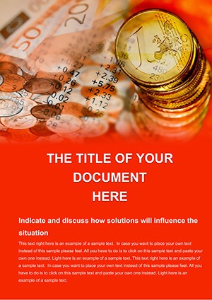 Money Bag Word Template - Professional Financial Presentation Template