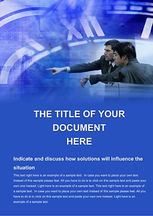 Financial statements Word template