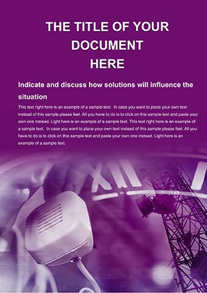 Satellite receiver Word template