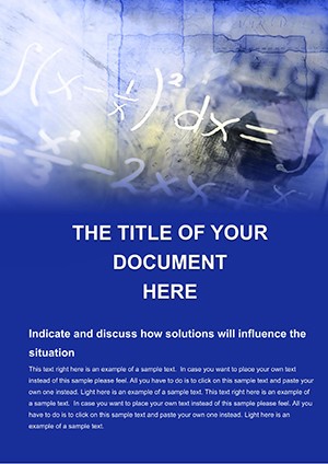 Scientific Books Word template