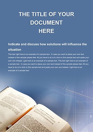 Scientific Books Word template
