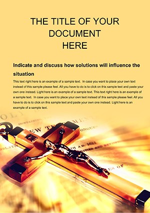 Holy Bible Word Template for Devotional Guides