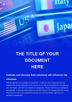 Elegant Japan Word Document Template Design