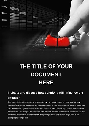 Music and Audio Word document template design
